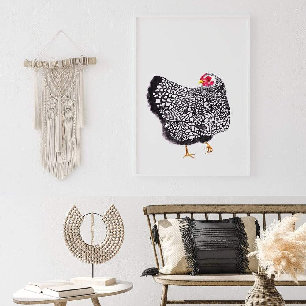 Clucky Chook - Wall Art Print – Carina Chambers Creative